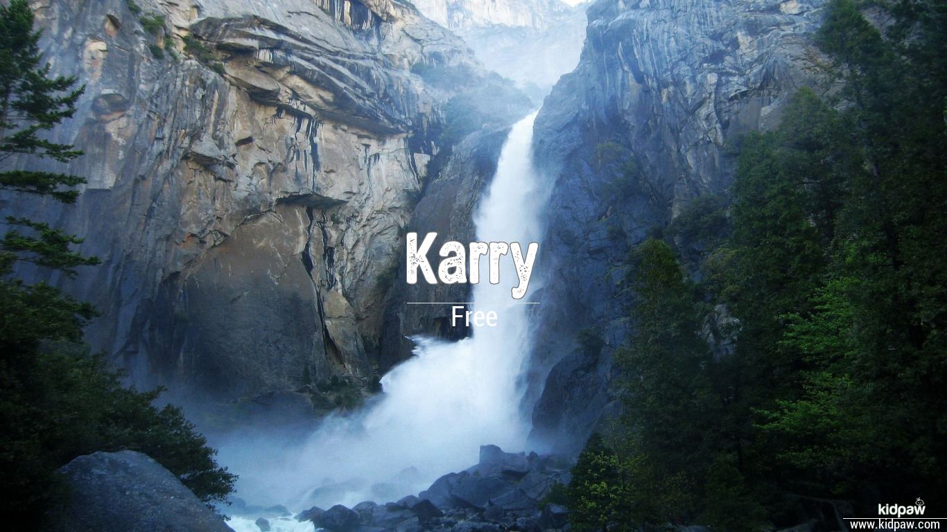 Karry 3D Name Wallpaper for Mobile, Write Name on Photo Online