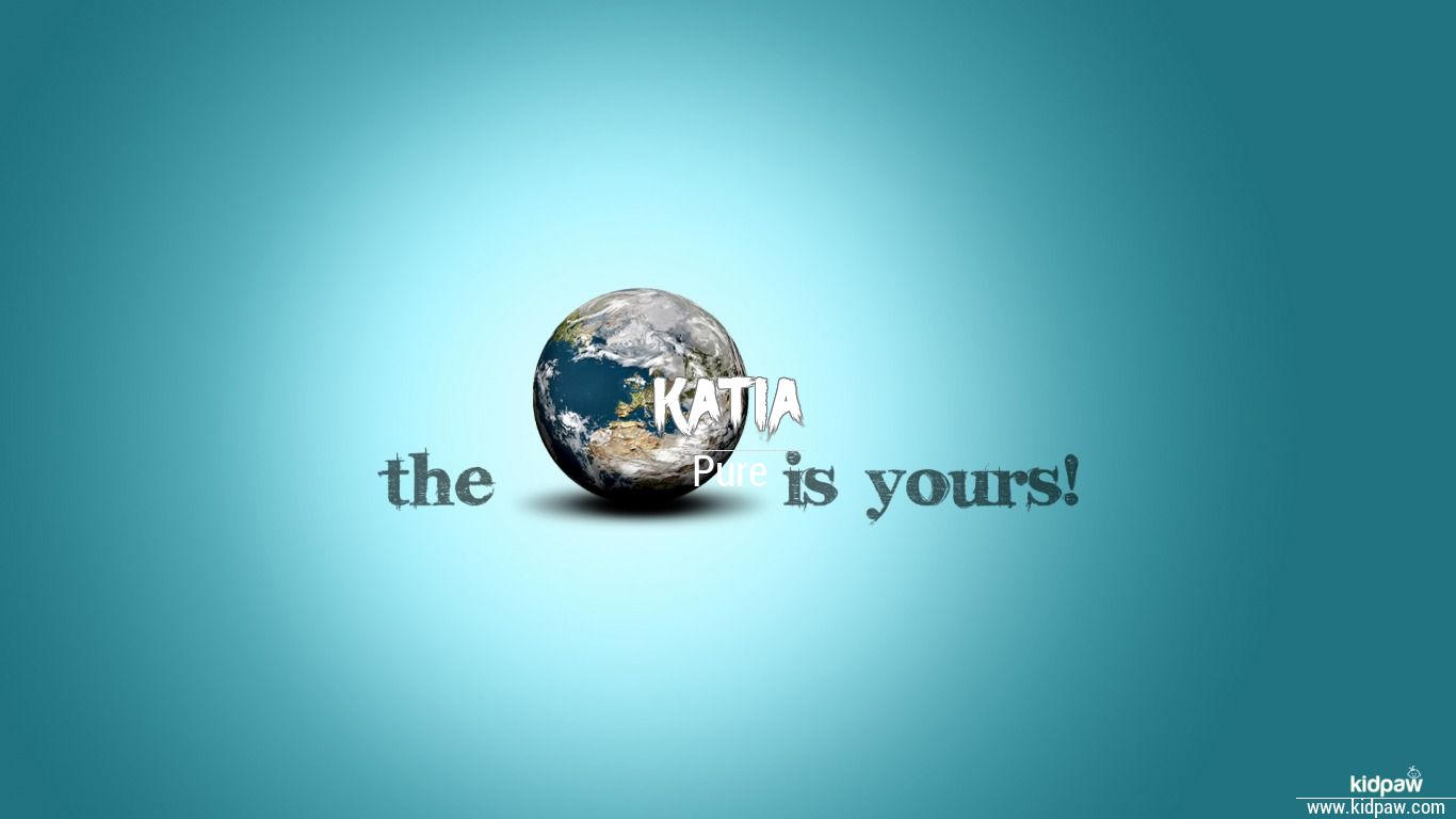 Katia 3D Name Wallpaper for Mobile, Write Name on Photo Online