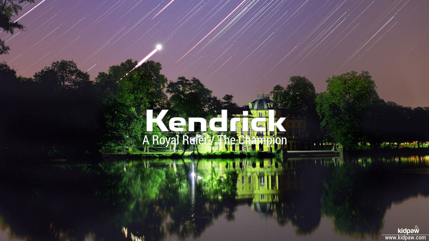 Kendrick 3D Name Wallpaper for Mobile, Write Name on Photo Online