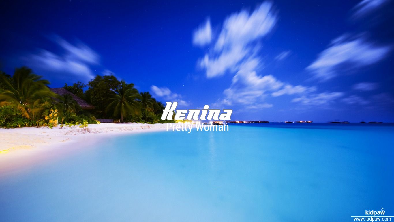 Kenina 3D Name Wallpaper for Mobile, Write Name on Photo Online