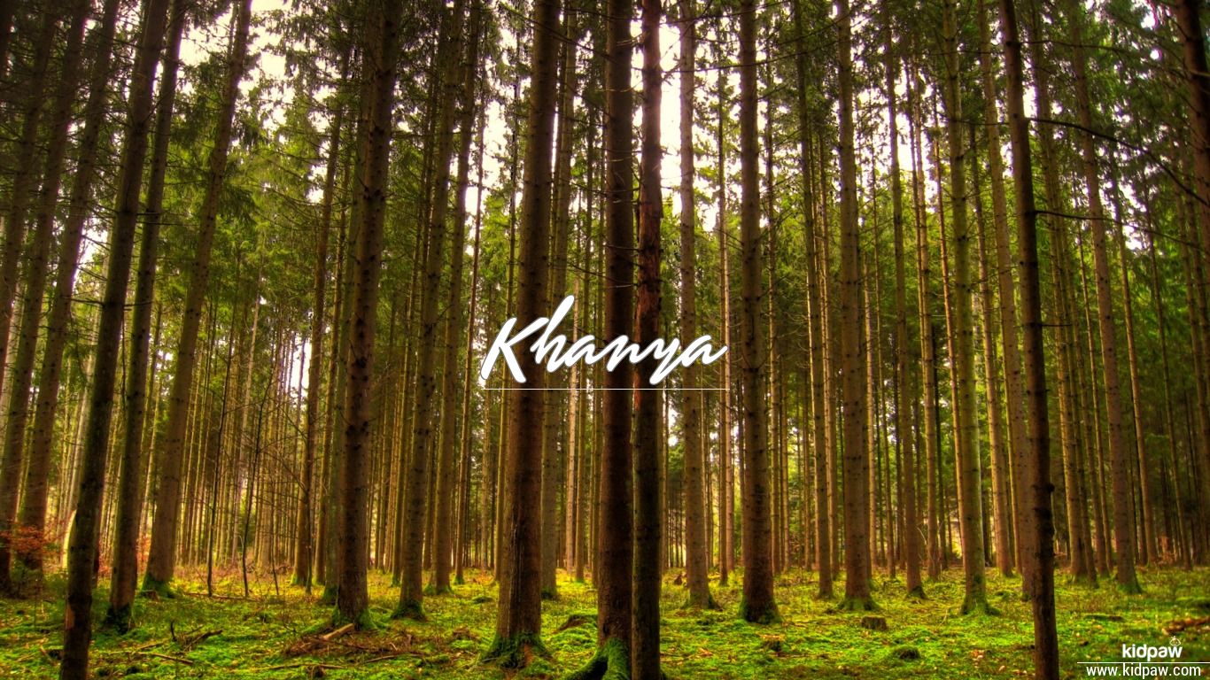 Khanya 3D Name Wallpaper for Mobile, Write Name on Photo Online