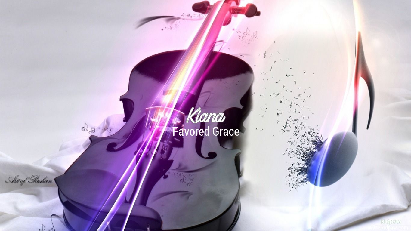 Kiana 3D Name Wallpaper for Mobile, Write Name on Photo Online