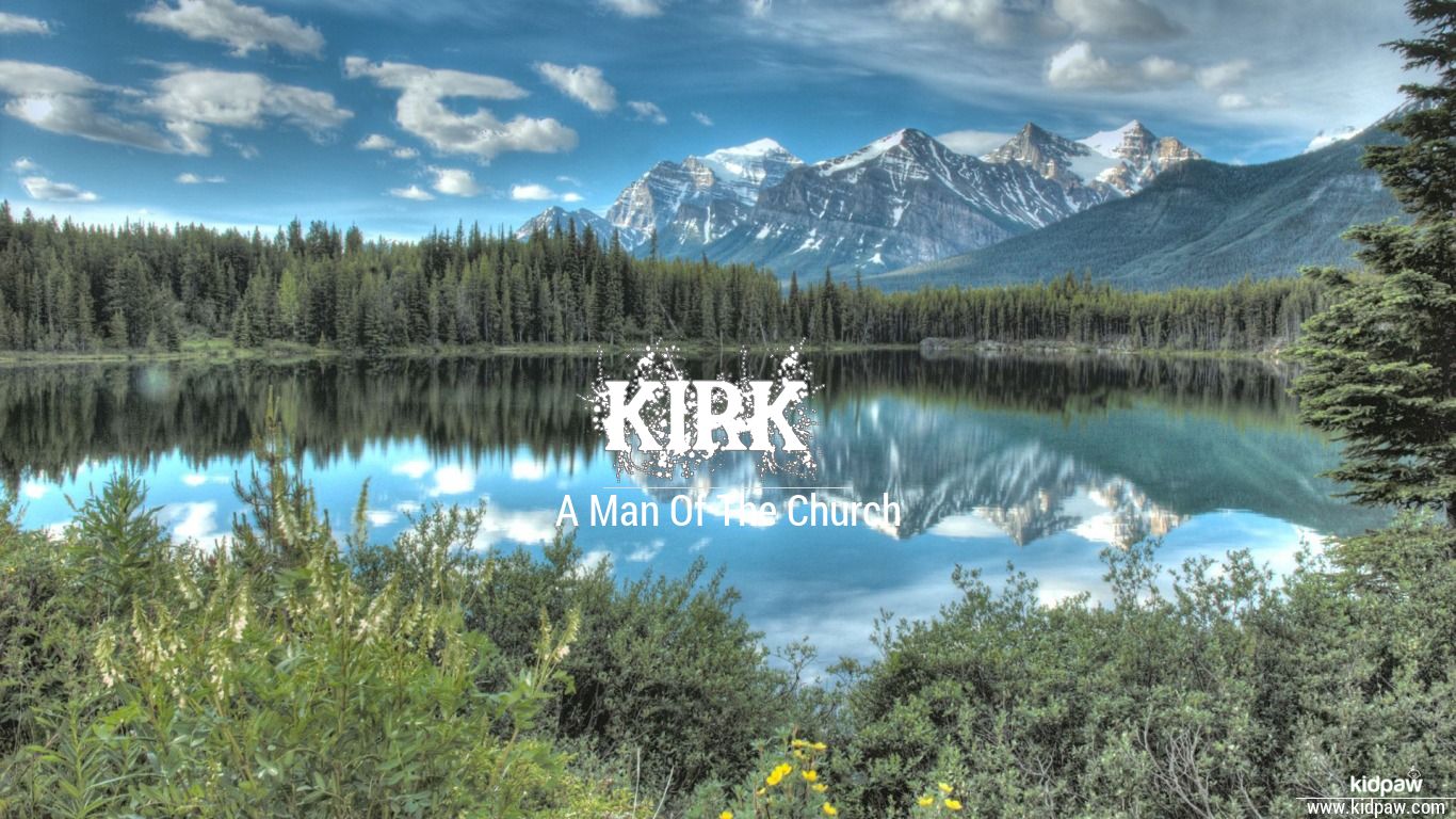 Kirk 3D Name Wallpaper for Mobile, Write Name on Photo Online