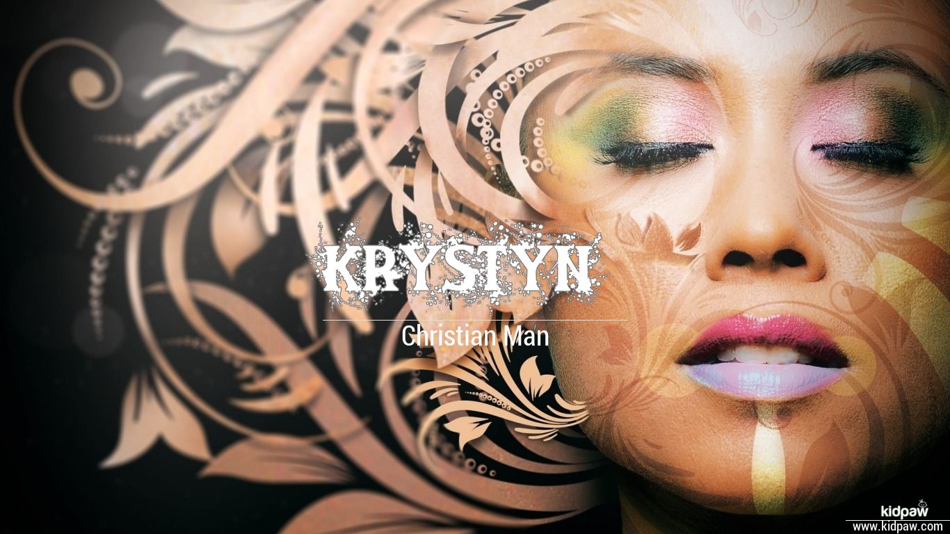 Krystyn 3D Name Wallpaper for Mobile, Write Name on Photo Online