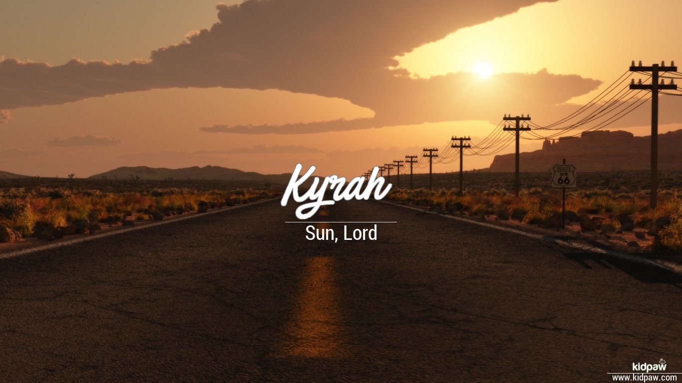 Kyrah 3D Name Wallpaper for Mobile, Write Name on Photo Online