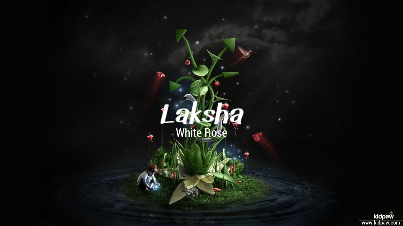 Laksha 3D Name Wallpaper for Mobile, Write लक्षा Name on Photo Online