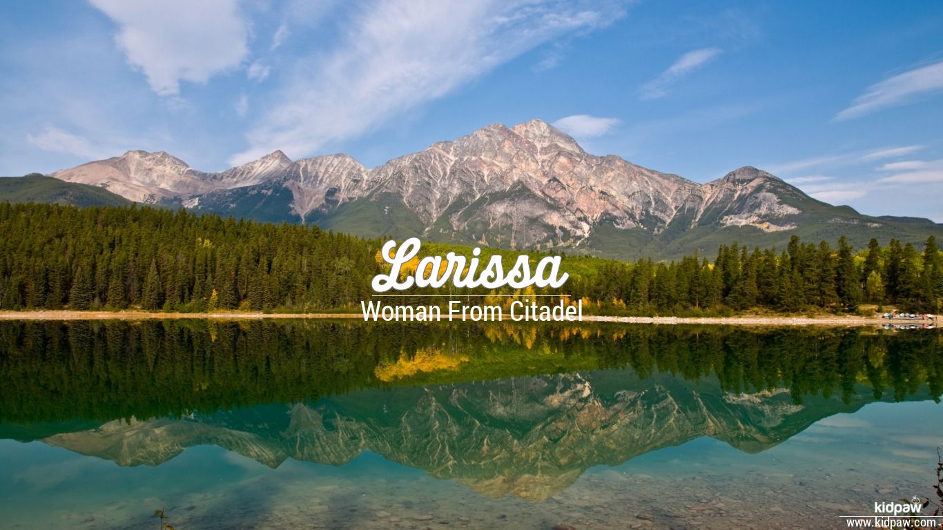 Larissa 3D Name Wallpaper for Mobile, Write Name on Photo Online