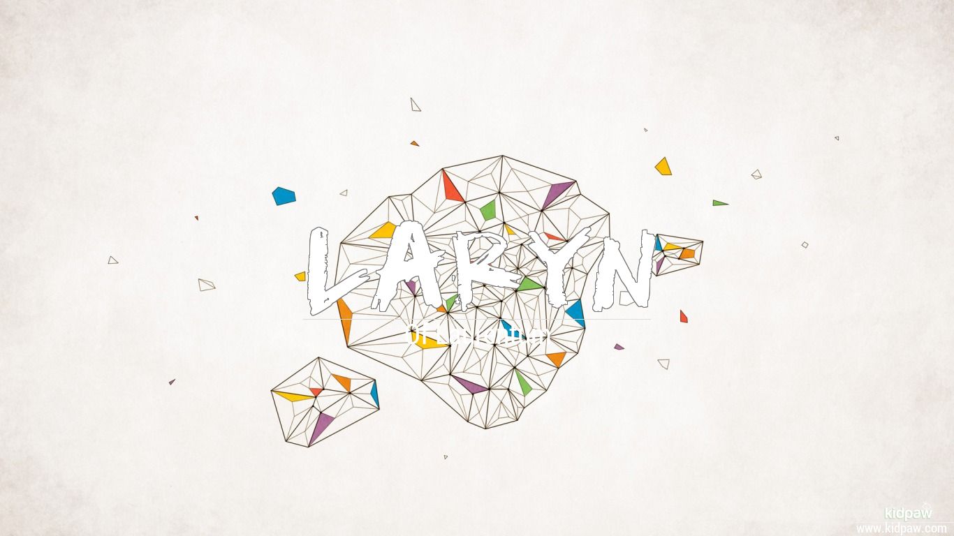 Laryn 3D Name Wallpaper for Mobile, Write Name on Photo Online