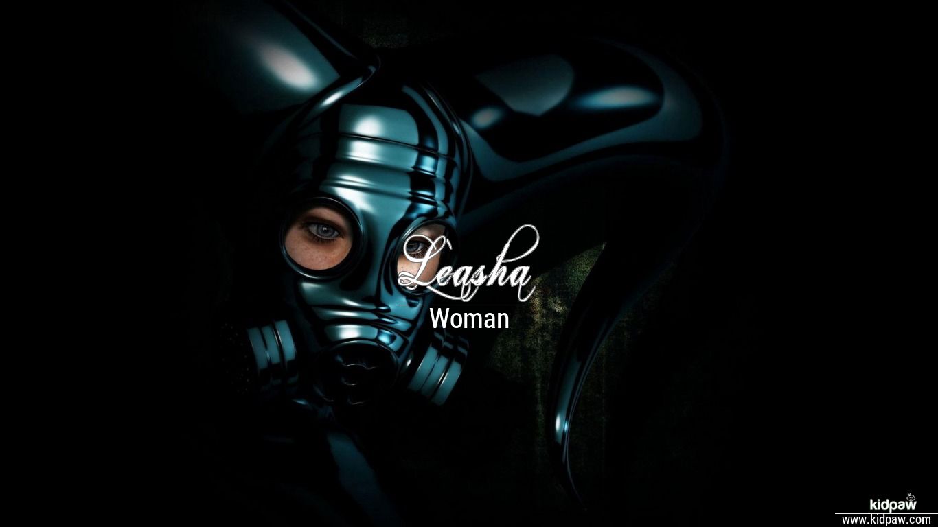 Leasha 3D Name Wallpaper for Mobile, Write Name on Photo Online