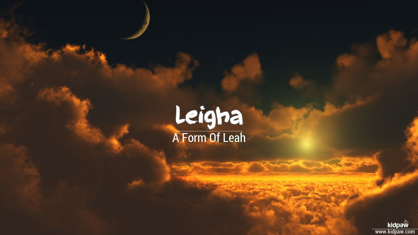 Leigha 3D Name Wallpaper for Mobile, Write Name on Photo Online