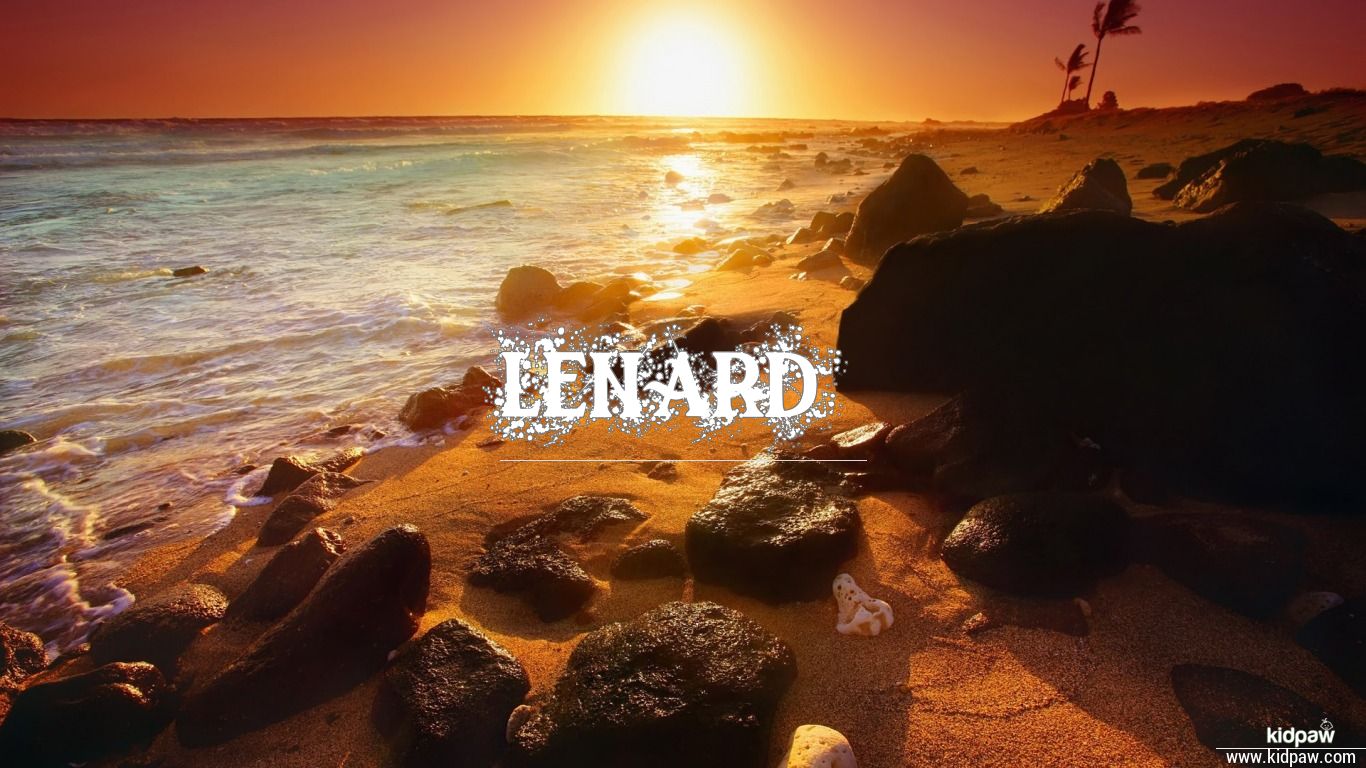 Lenard 3D Name Wallpaper for Mobile, Write Name on Photo Online