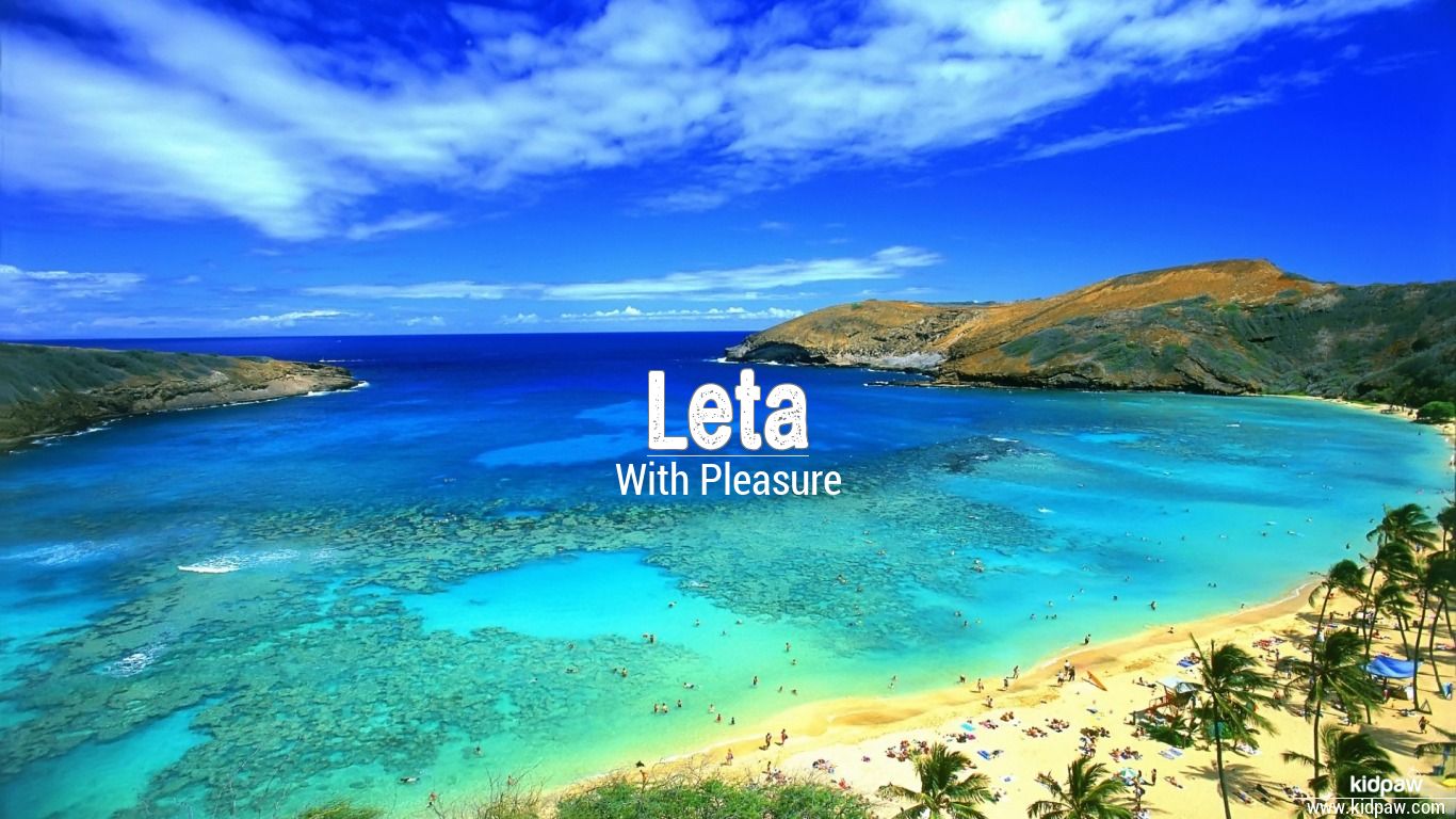Leta 3D Name Wallpaper for Mobile, Write Name on Photo Online