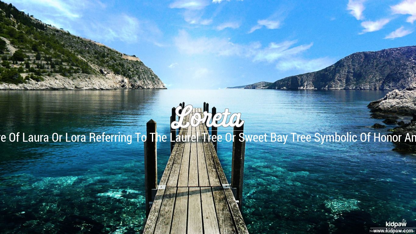 Loreta 3D Name Wallpaper for Mobile, Write Name on Photo Online