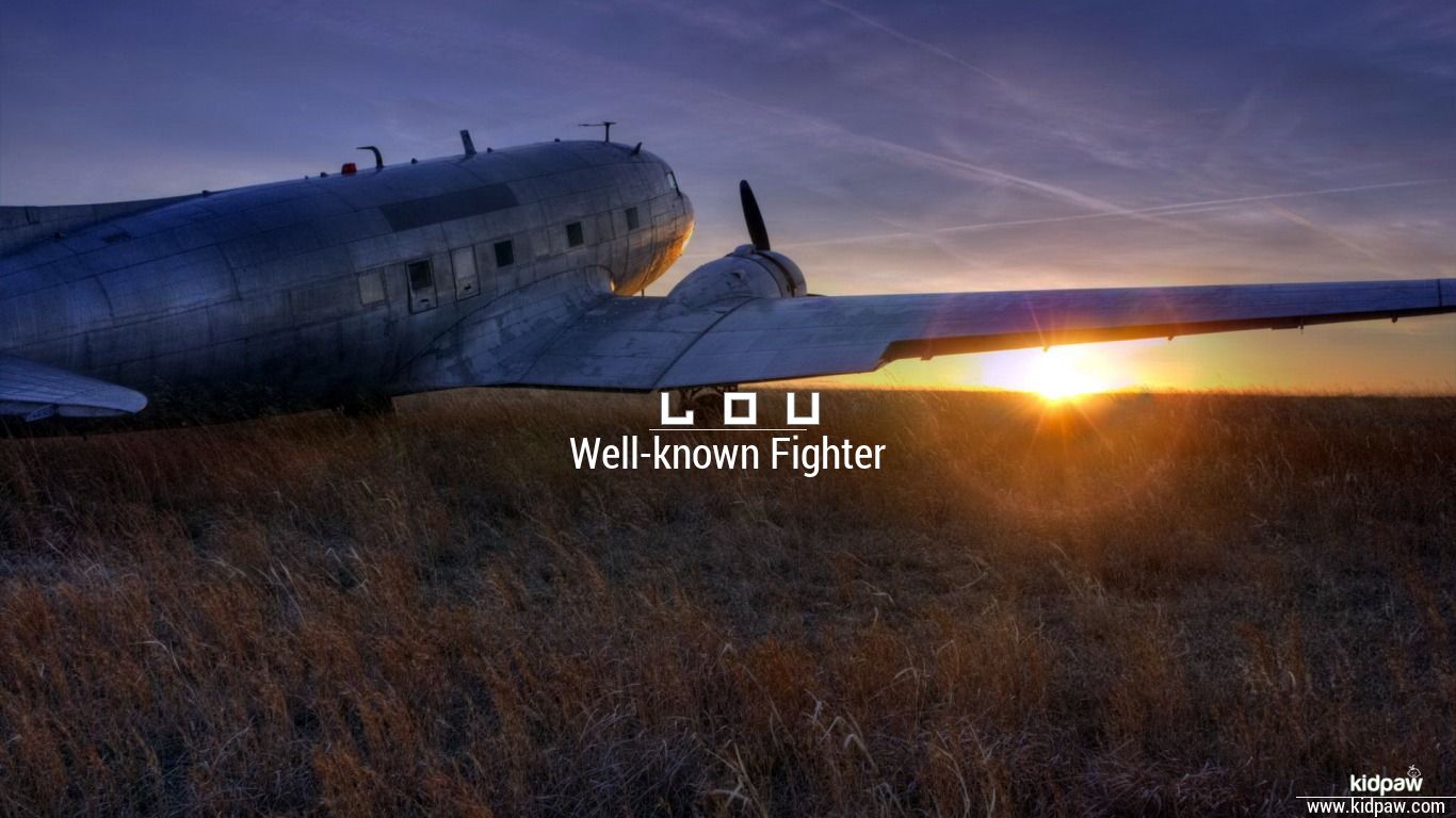 Lou 3D Name Wallpaper for Mobile, Write Name on Photo Online