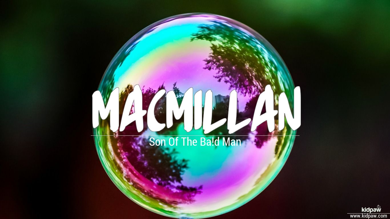 MacMillan 3D Name Wallpaper for Mobile, Write Name on Photo Online