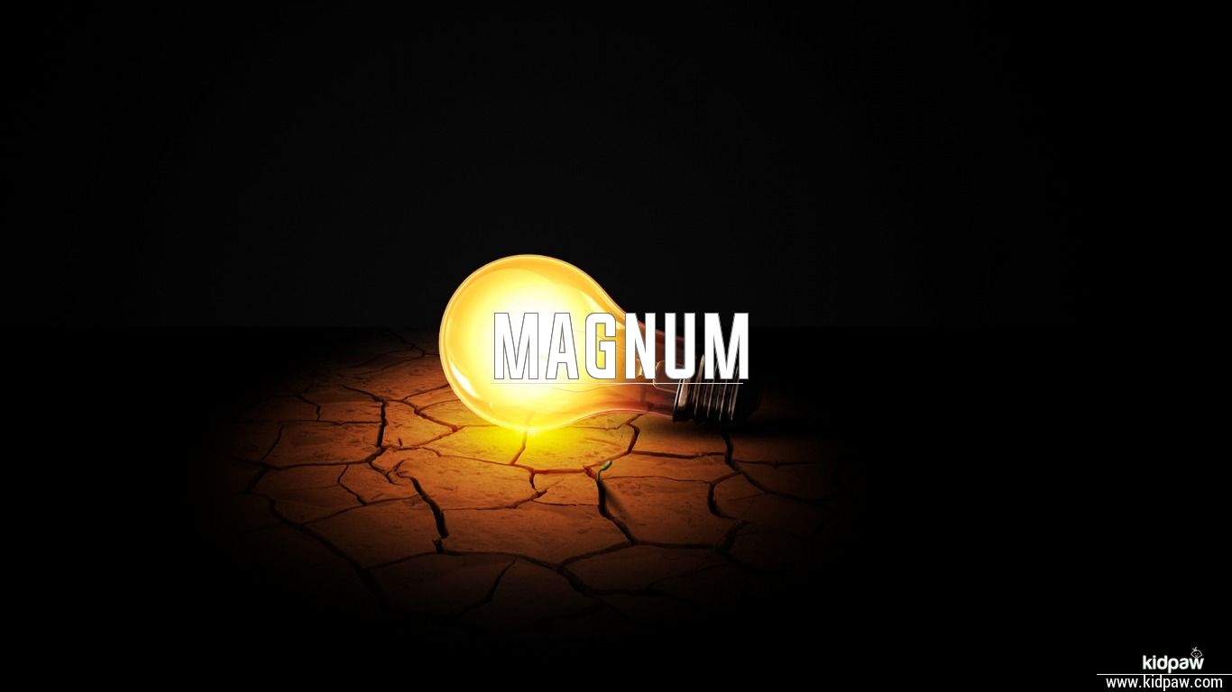 Magnum 3D Name Wallpaper for Mobile, Write Name on Photo Online