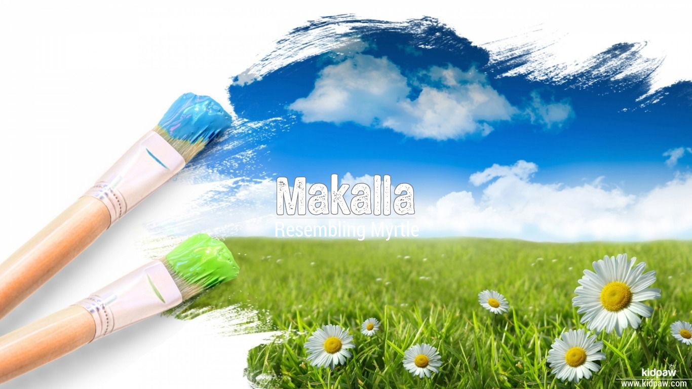 Makalla 3D Name Wallpaper for Mobile, Write Name on Photo Online