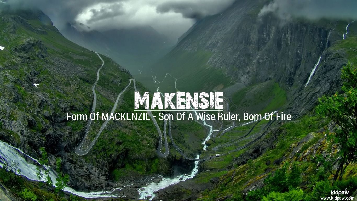 Makensie 3D Name Wallpaper for Mobile, Write Name on Photo Online