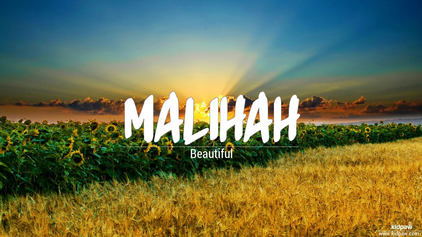 Malihah 3D Name Wallpaper for Mobile, Write ملیحہ Name on Photo Online