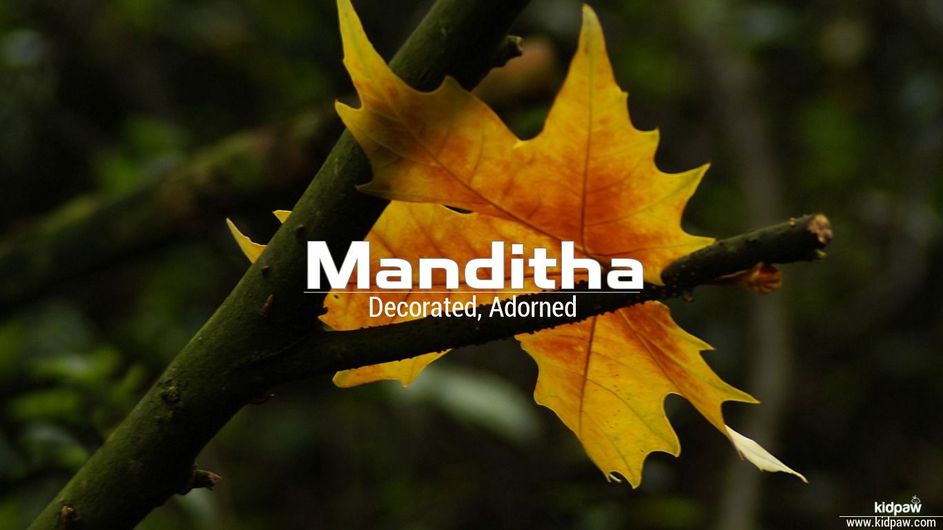 Manditha 3D Name Wallpaper for Mobile, Write मंदिथा Name on Photo Online