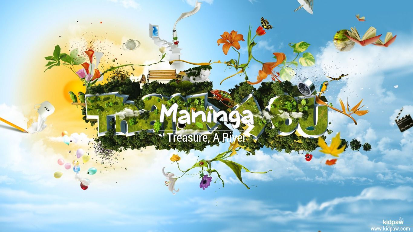 Maninga 3D Name Wallpaper for Mobile, Write मानीन्गा Name on Photo Online
