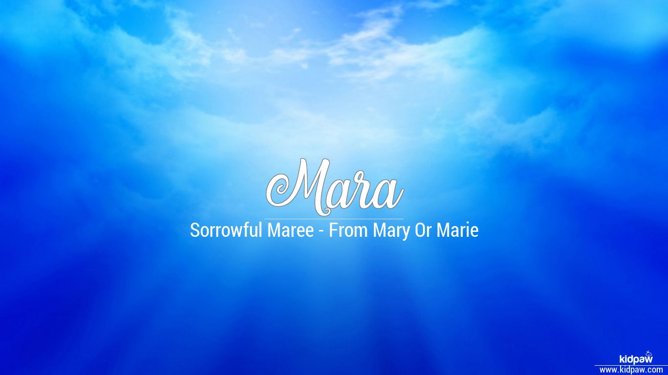 Mara 3D Name Wallpaper for Mobile, Write Name on Photo Online