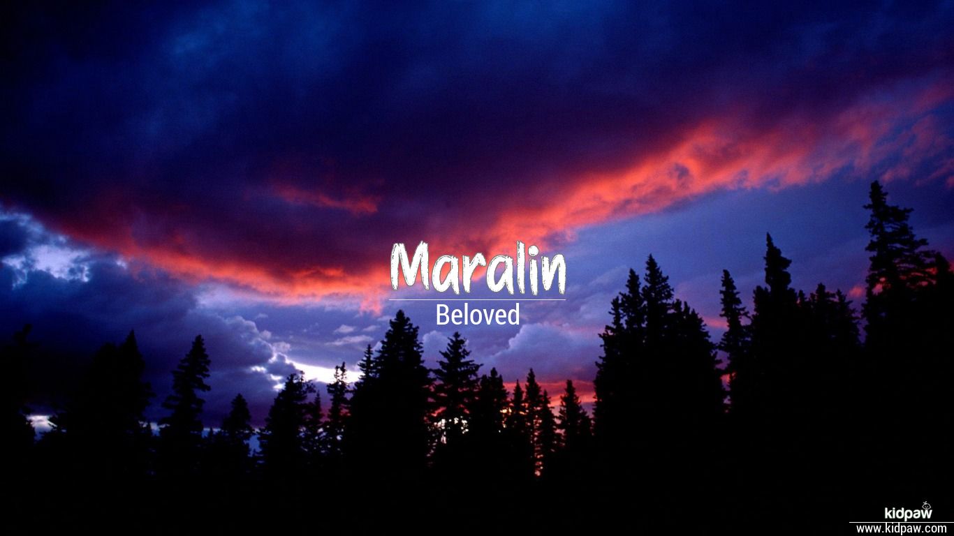 Maralin 3D Name Wallpaper for Mobile, Write Name on Photo Online