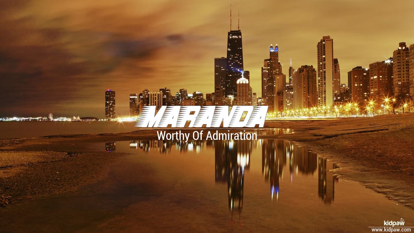 Maranda 3D Name Wallpaper for Mobile, Write Name on Photo Online