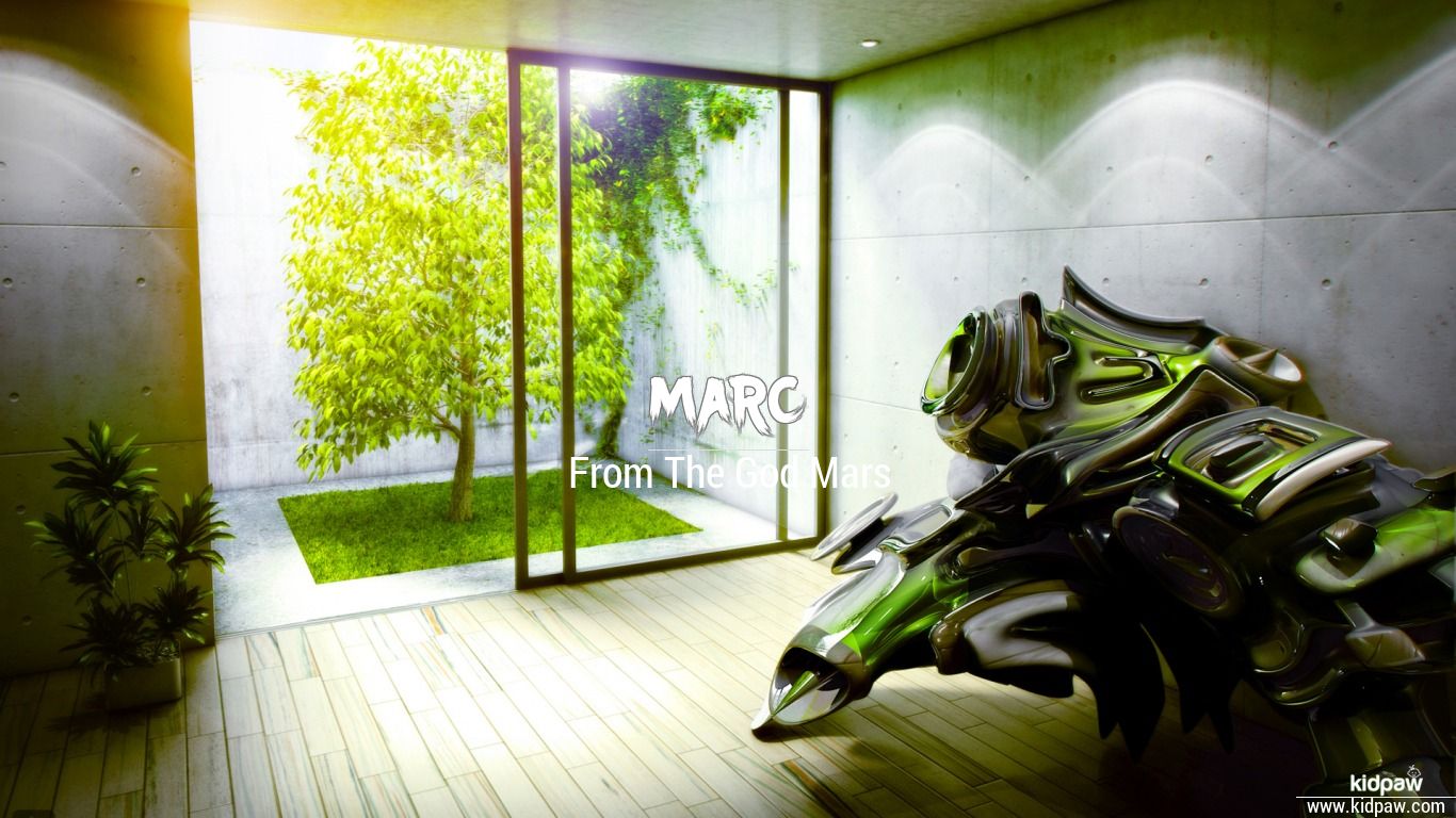 Marc 3D Name Wallpaper for Mobile, Write Name on Photo Online