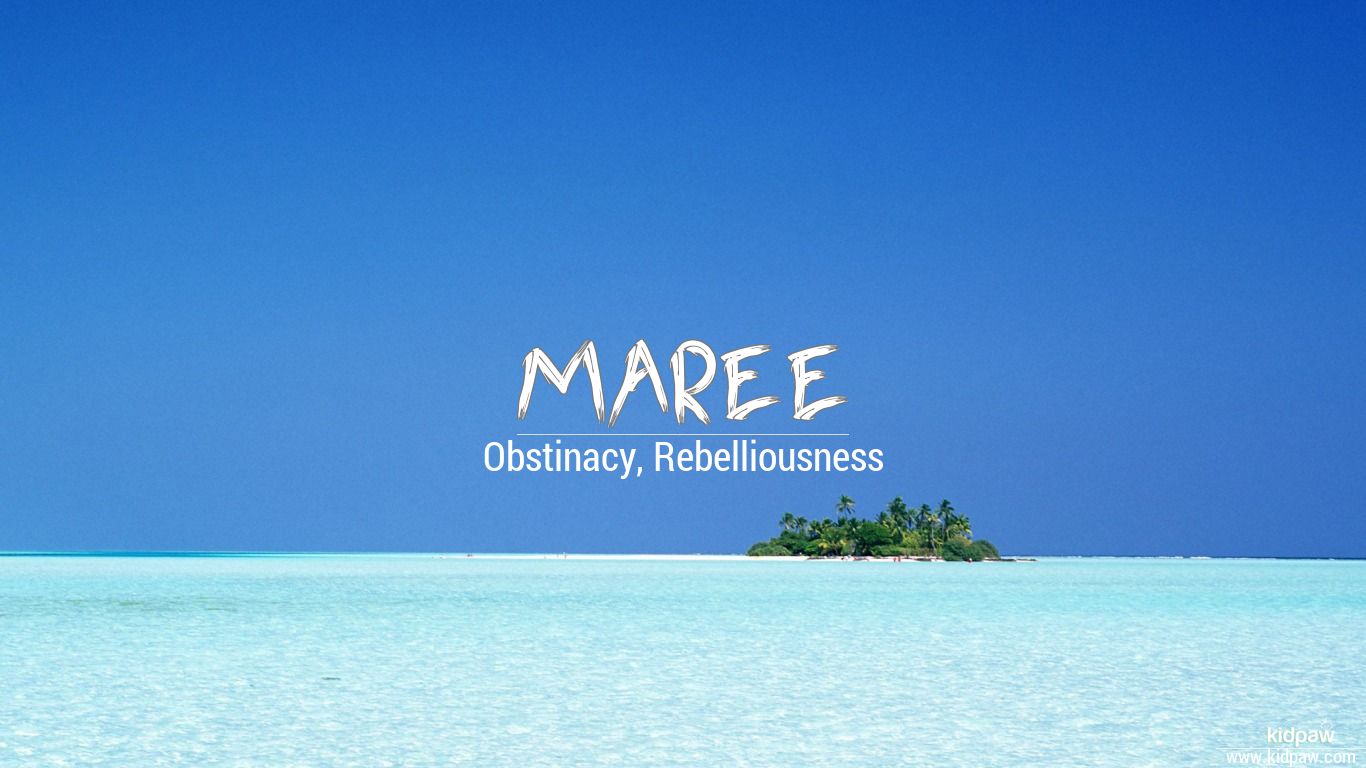 Maree 3D Name Wallpaper for Mobile, Write Name on Photo Online