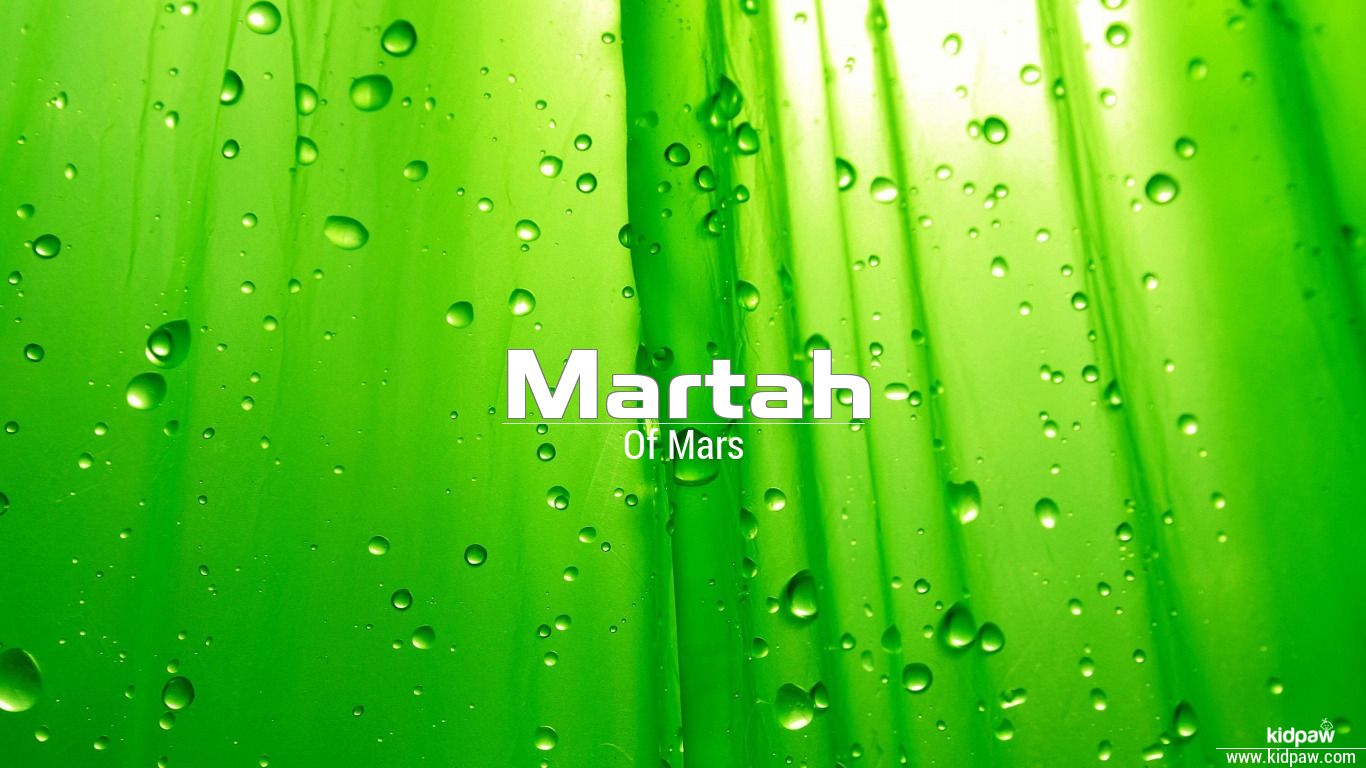Martah 3D Name Wallpaper for Mobile, Write Name on Photo Online
