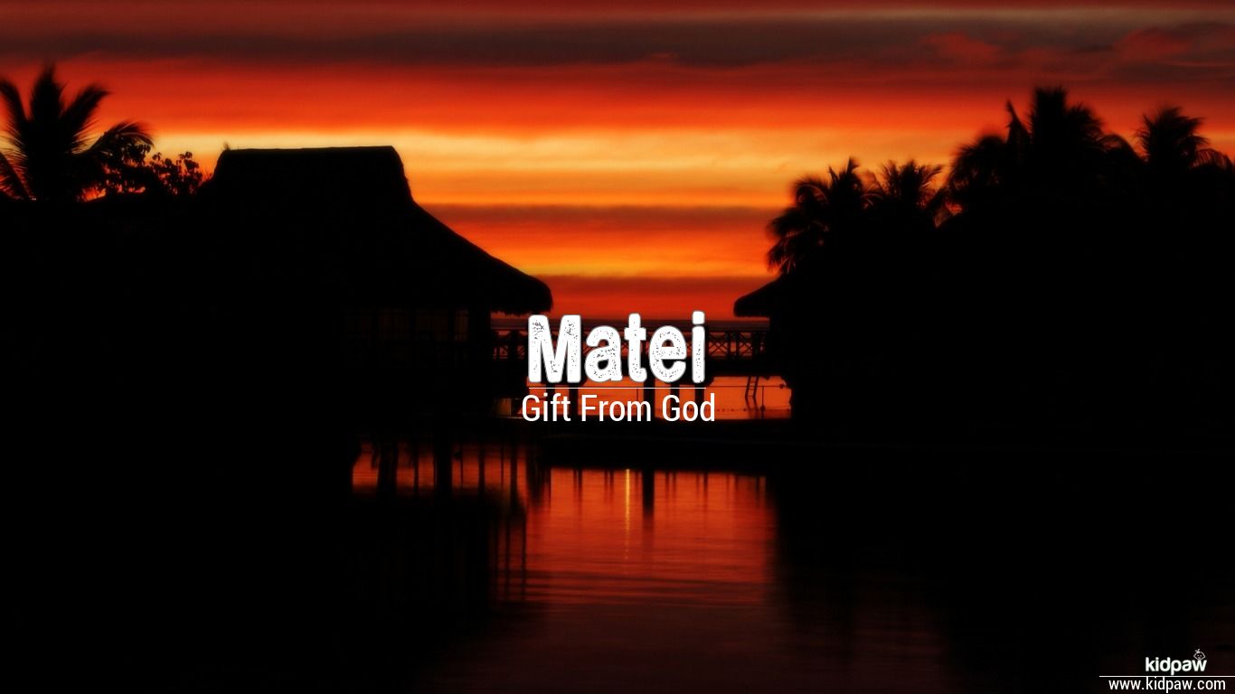 Matei 3D Name Wallpaper for Mobile, Write Name on Photo Online
