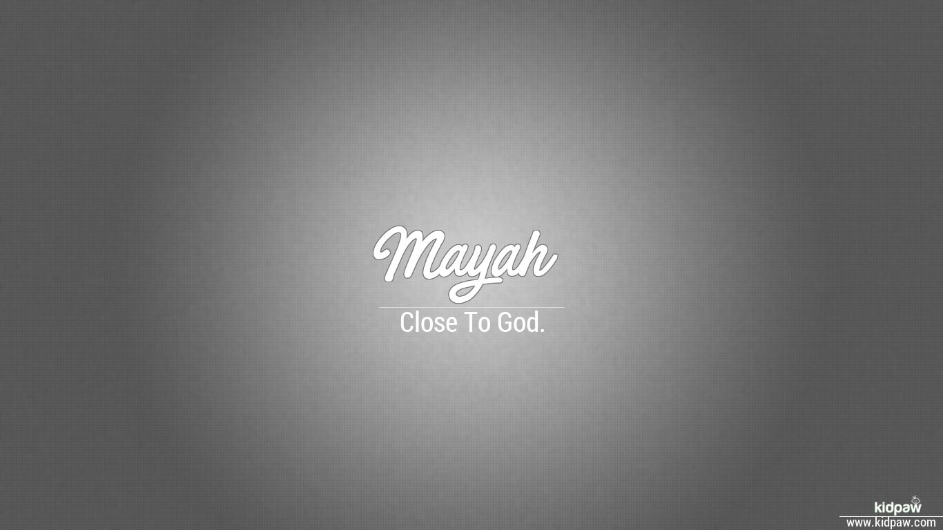 Mayah 3D Name Wallpaper for Mobile, Write Name on Photo Online
