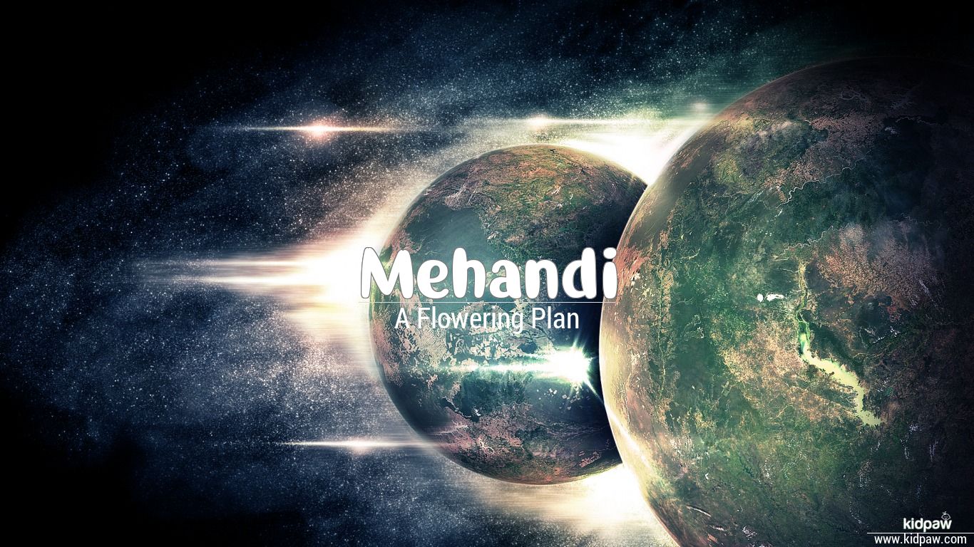 Mehandi 3D Name Wallpaper for Mobile, Write मेहंदी Name on Photo Online