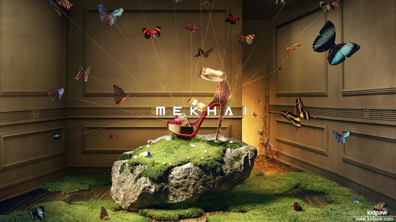 Mekhai 3D Name Wallpaper for Mobile, Write Name on Photo Online