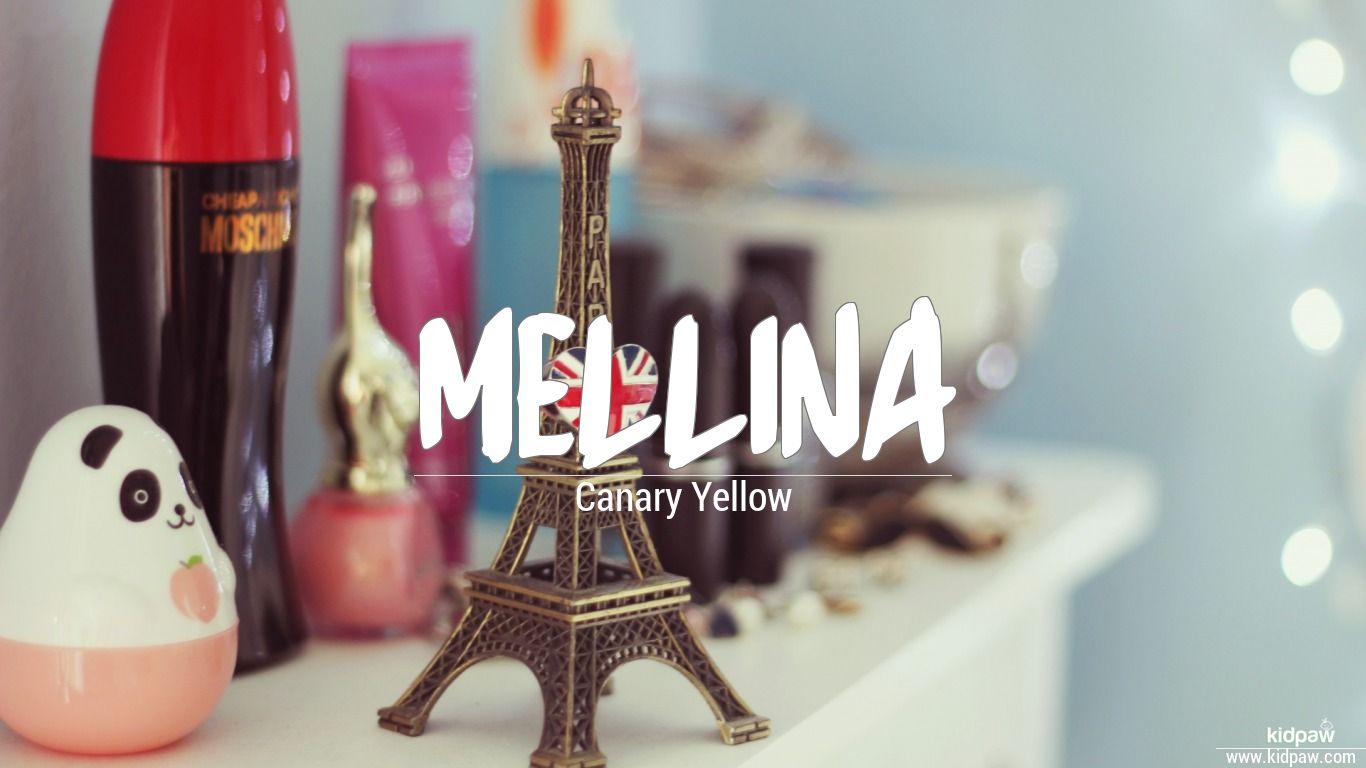 Mellina 3D Name Wallpaper for Mobile, Write Name on Photo Online