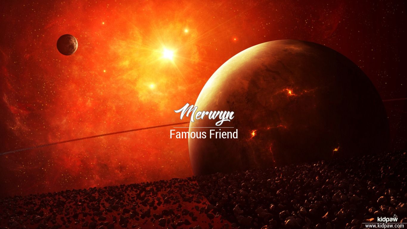 Merwyn 3D Name Wallpaper for Mobile, Write Name on Photo Online