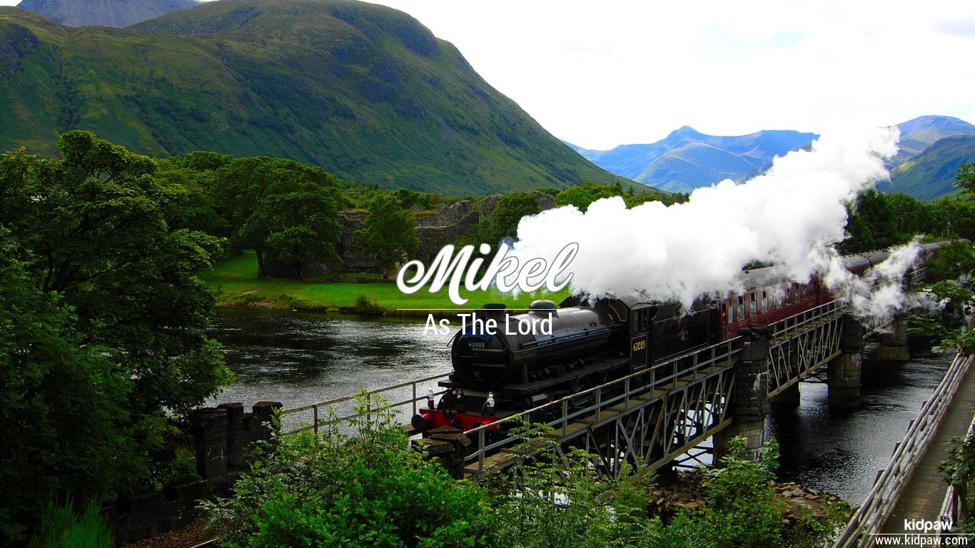 Mikel 3D Name Wallpaper for Mobile, Write Name on Photo Online