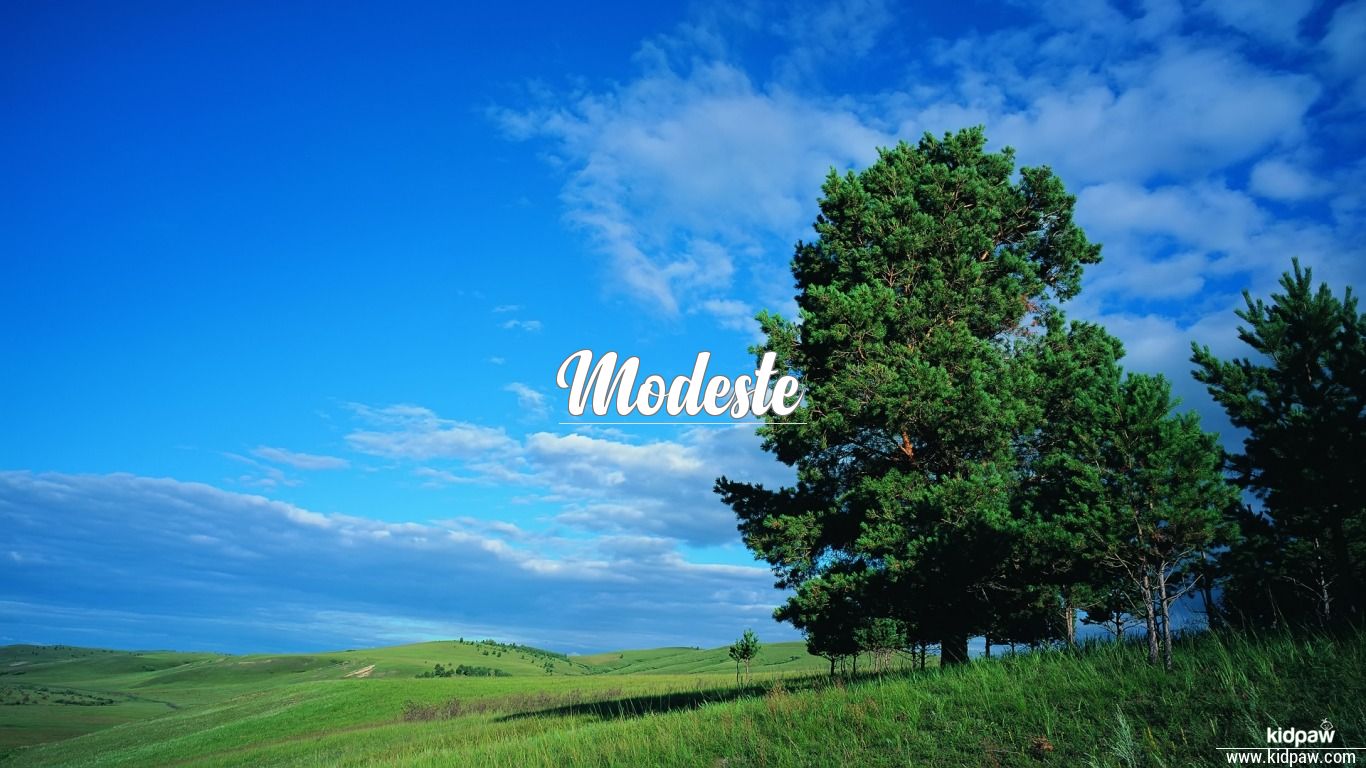 Modeste 3D Name Wallpaper for Mobile, Write Name on Photo Online