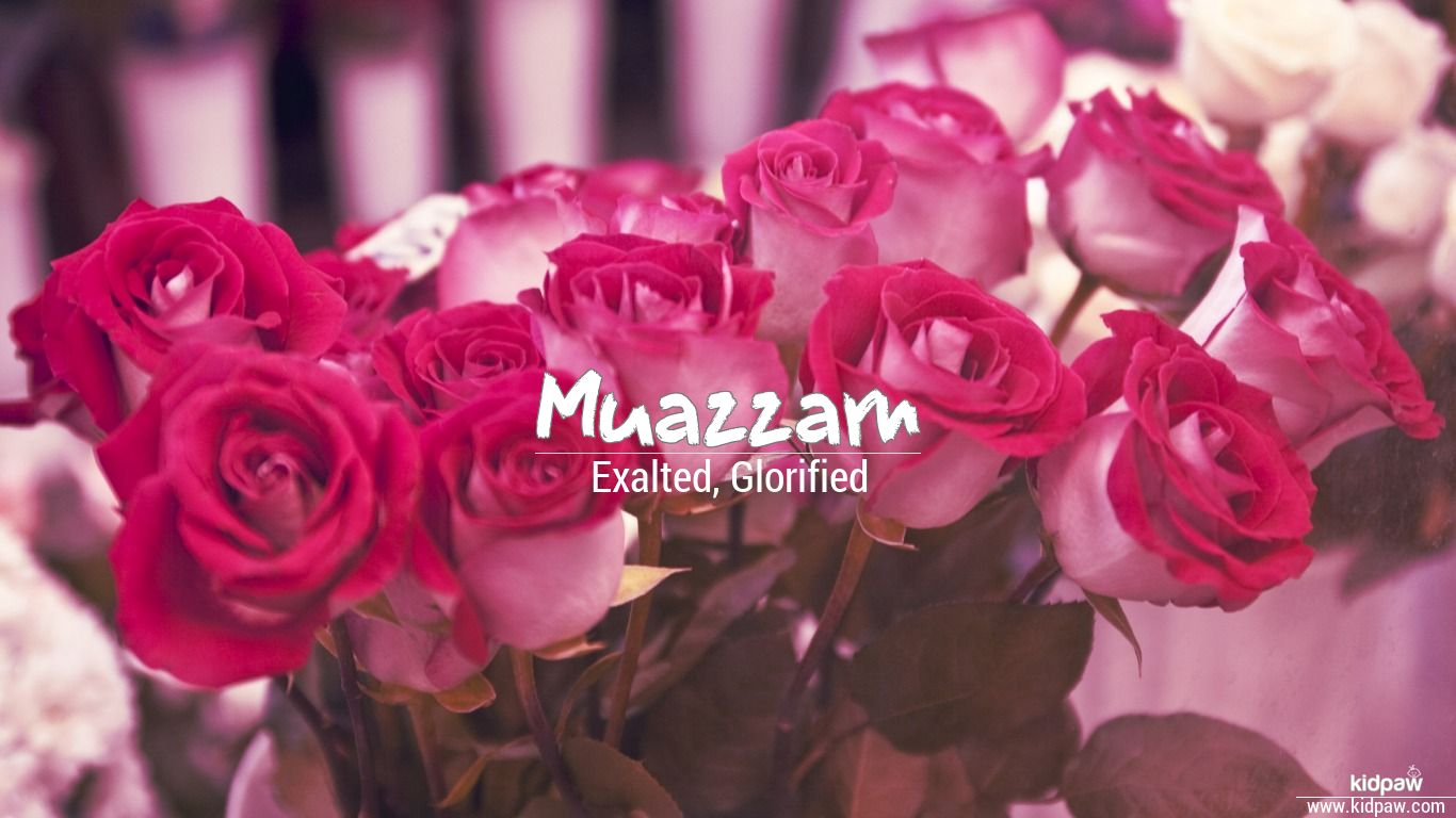 Muazzam 3D Name Wallpaper for Mobile, Write معظم Name on Photo Online