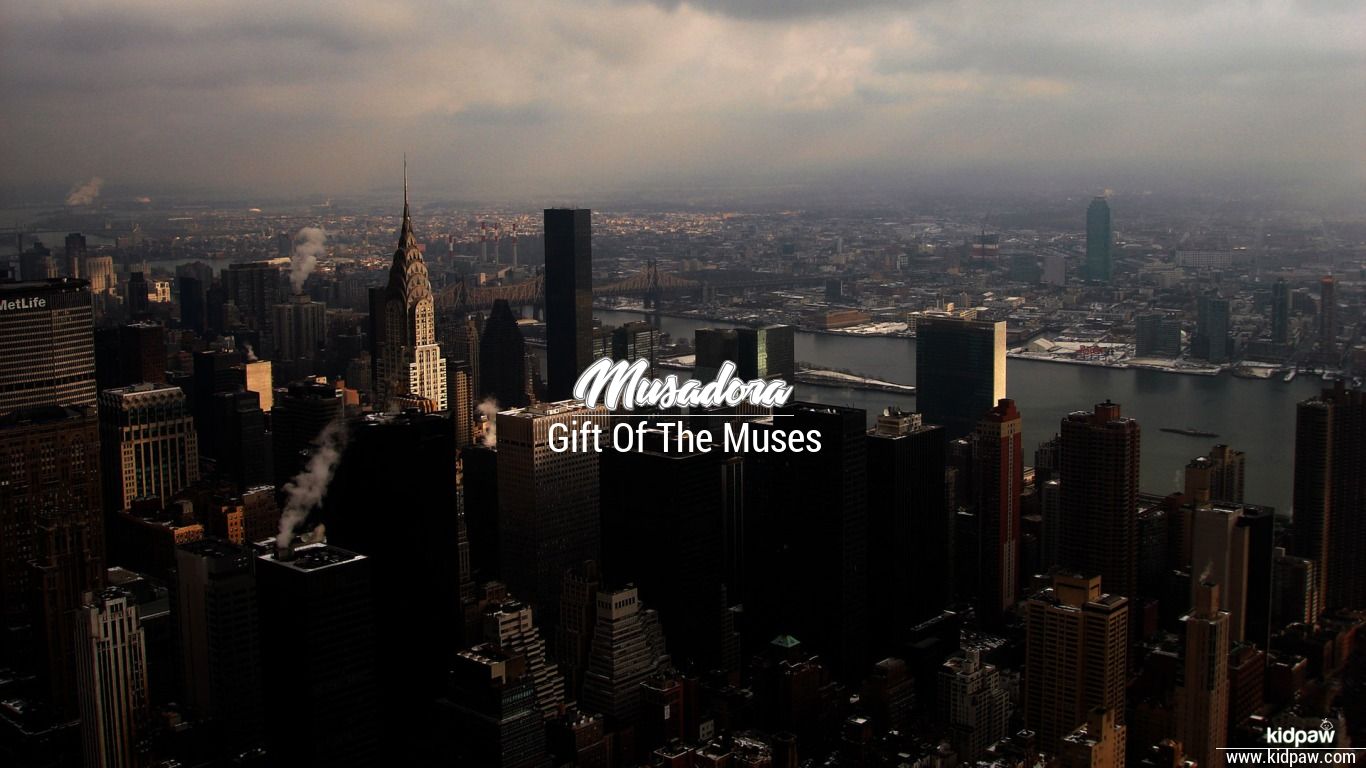 Musadora 3D Name Wallpaper for Mobile, Write Name on Photo Online