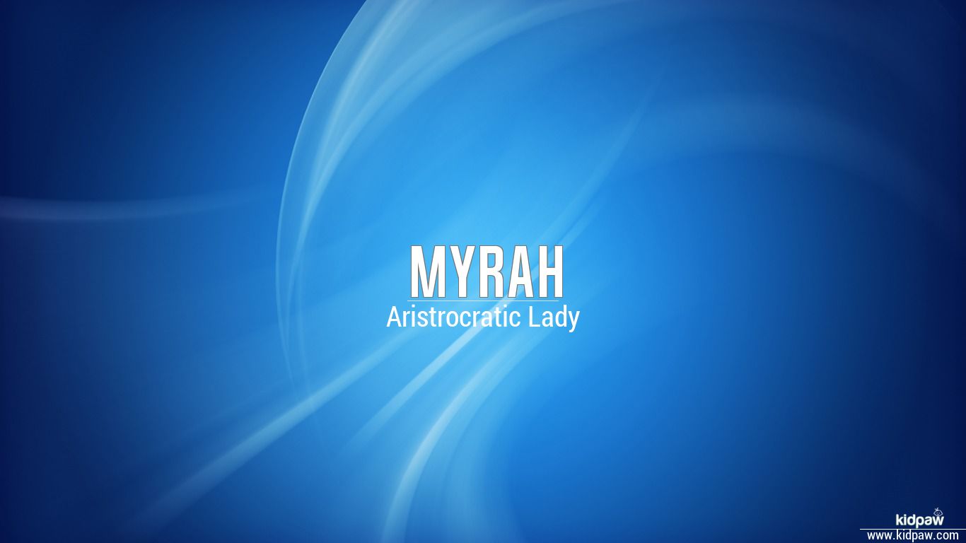 Myrah 3D Name Wallpaper for Mobile, Write Name on Photo Online