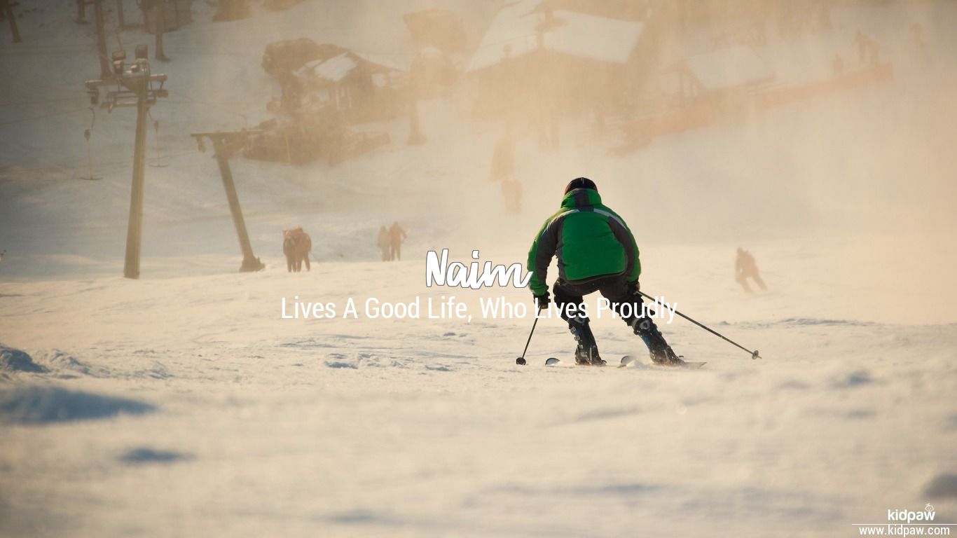 Naim 3D Name Wallpaper for Mobile, Write نعیم Name on Photo Online