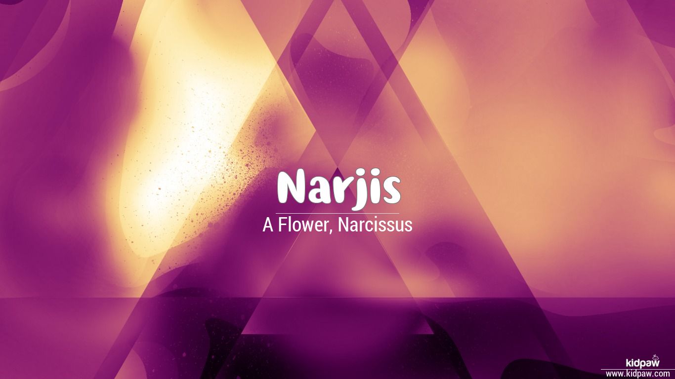 Narjis 3D Name Wallpaper for Mobile, Write نرجس Name on Photo Online