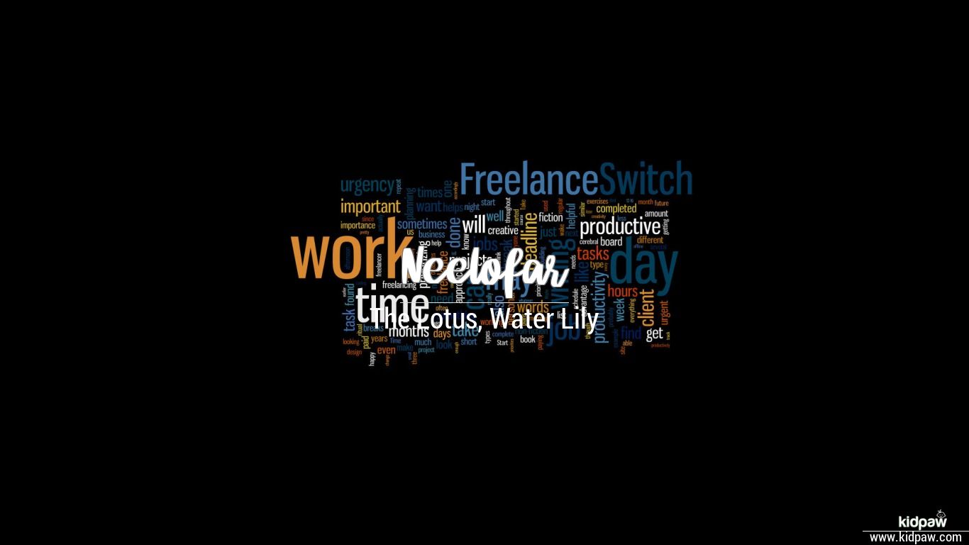 Neelofar 3D Name Wallpaper for Mobile, Write نیلوفر Name on Photo Online