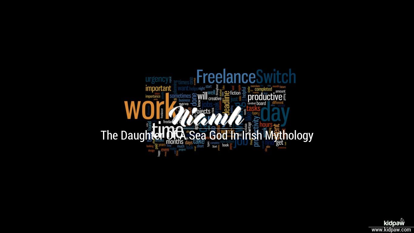 Niamh 3D Name Wallpaper for Mobile, Write Name on Photo Online