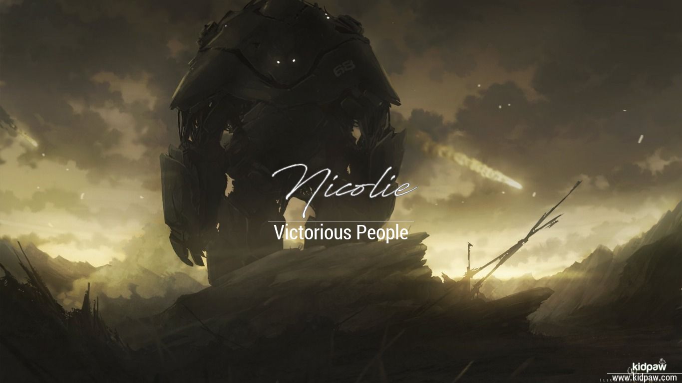 Nicolie 3D Name Wallpaper for Mobile, Write Name on Photo Online