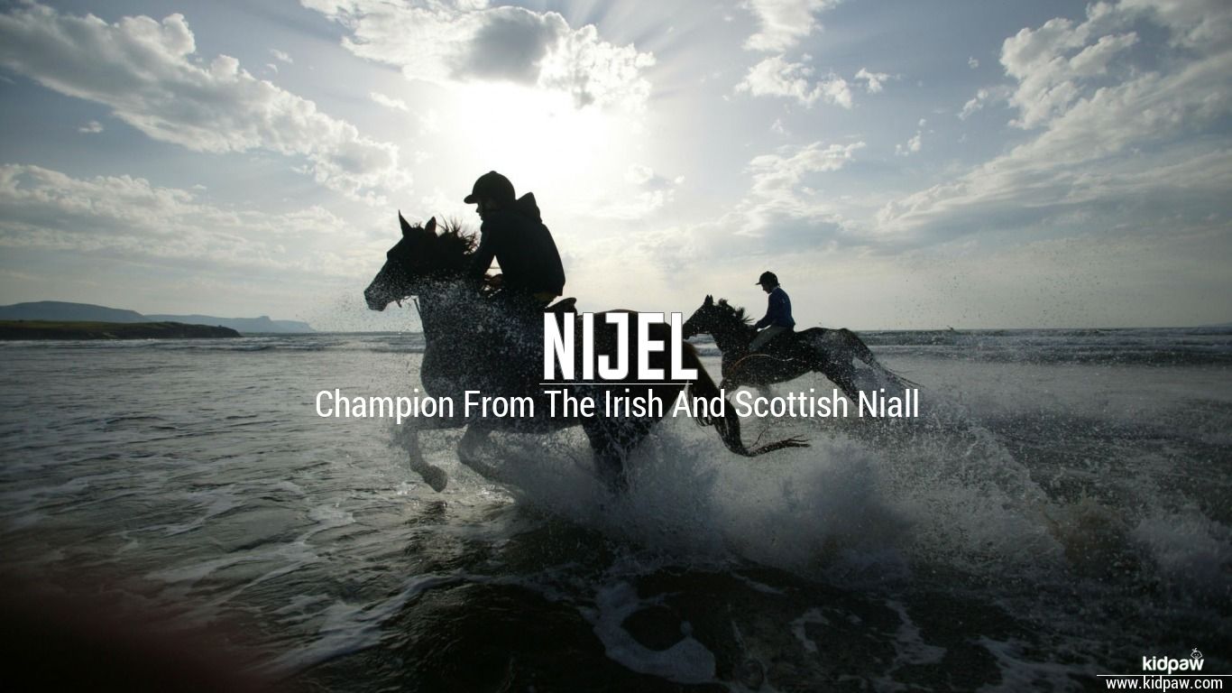 Nijel 3D Name Wallpaper for Mobile, Write Name on Photo Online