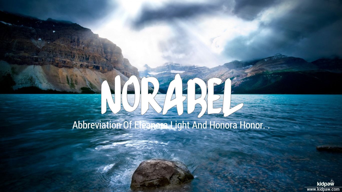 Norabel 3D Name Wallpaper for Mobile, Write Name on Photo Online