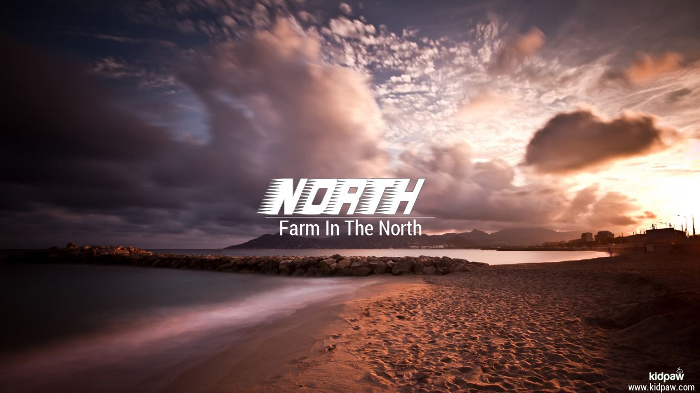 North 3D Name Wallpaper for Mobile, Write Name on Photo Online